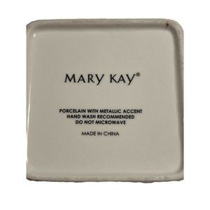 Mary Kay | Kitchen | Mary Kay Cup And Saucer Set White Gold Abstract ...
